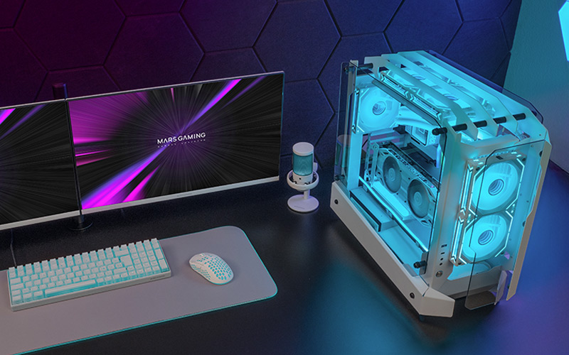 Mars Gaming MC-EDGE - Blanca - Caja de PC - LDLC